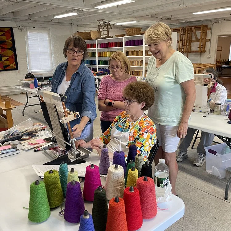 Color play at Harrisville Designs — Rebecca Mezoff