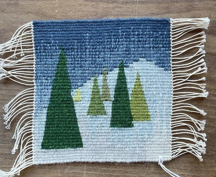 Winter Trees weave along — Rebecca Mezoff