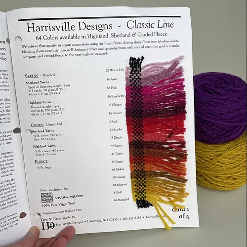 Yarn and color: using yarn color cards made with actual yarn — Rebecca ...