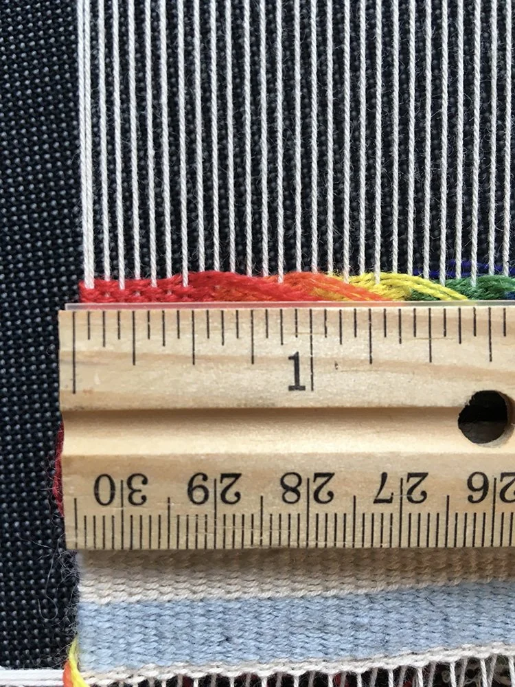 Spacing your warp evenly on a tensioned frame loom | Warping for ...
