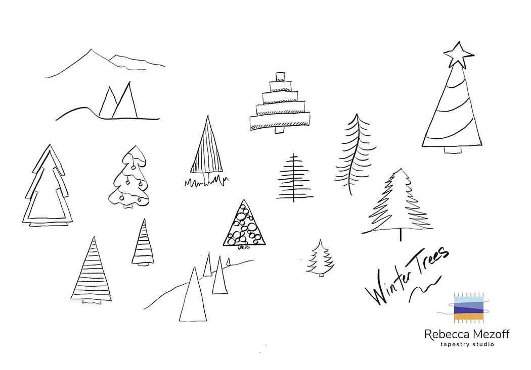 Winter Trees weave along — Rebecca Mezoff