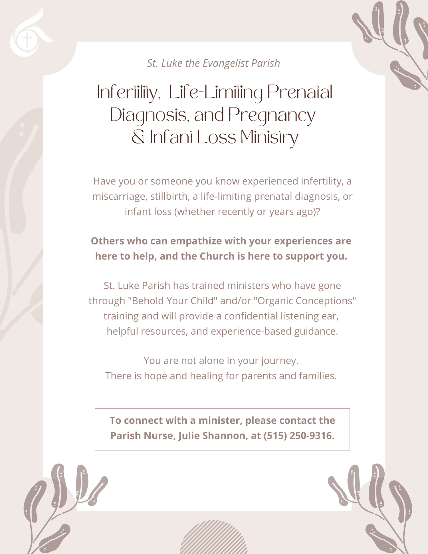Infertility, Pregnancy, and Infant Loss — St. Luke the Evangelist ...