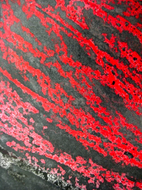 Watercolor Wash Layered on Oil Pastel Drawing — etcetera art