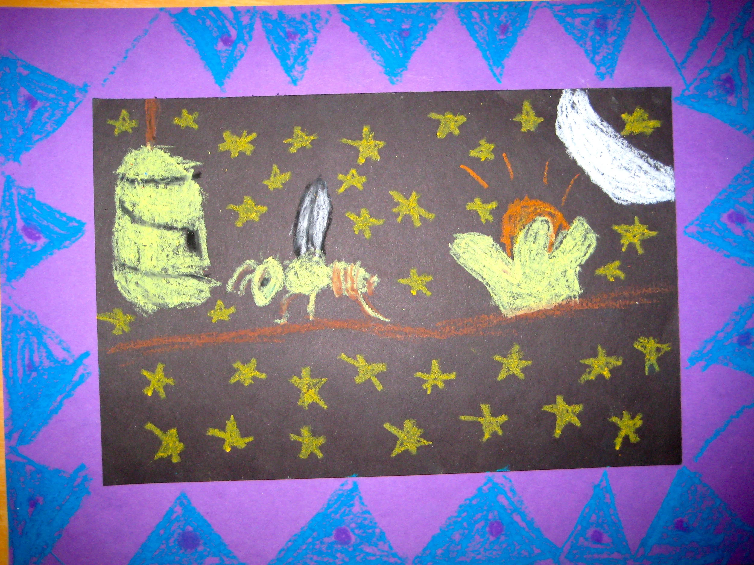 The Insect Inquiry: Oil Pastel Drawings — etcetera art