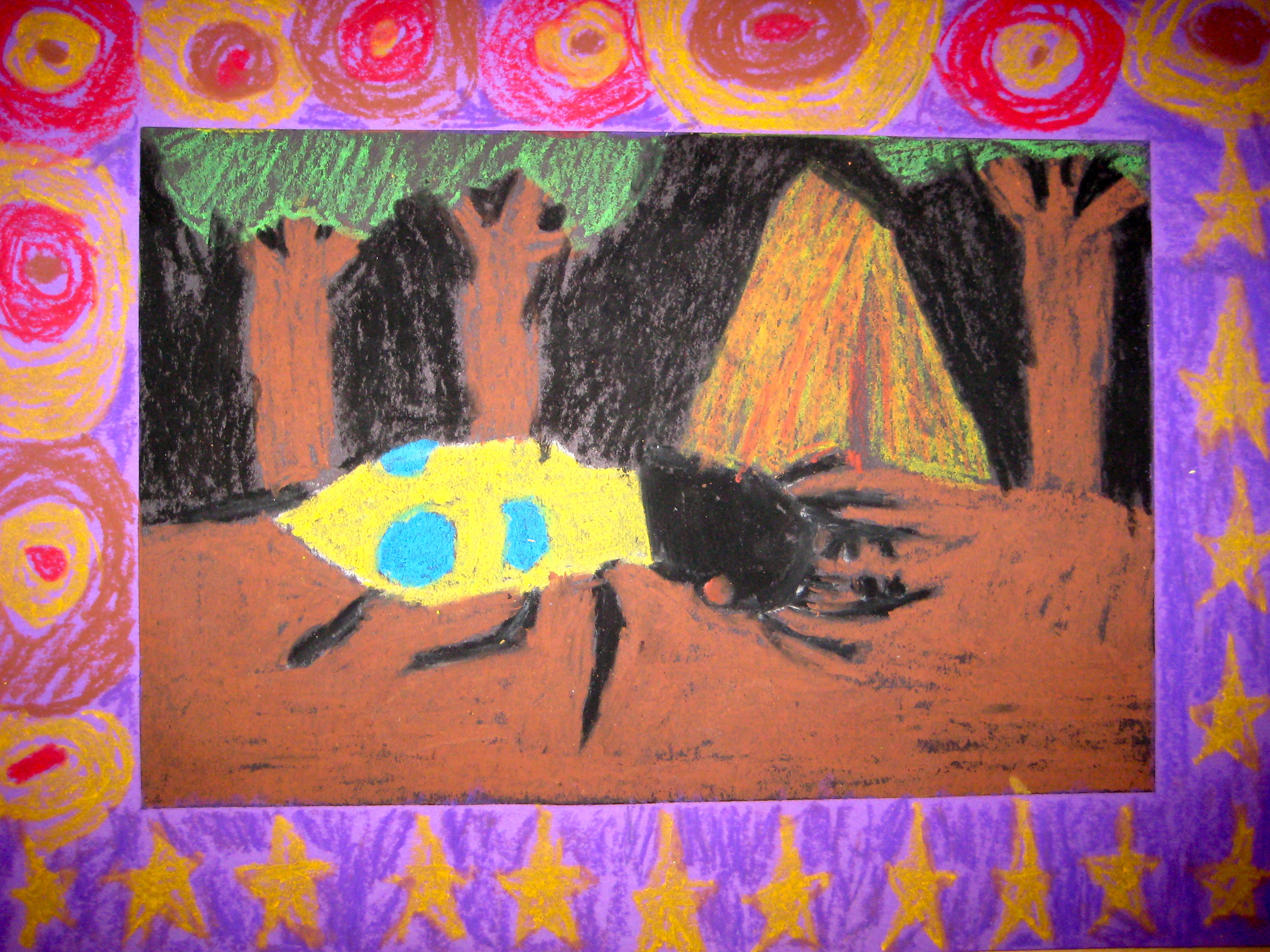 The Insect Inquiry: Oil Pastel Drawings — etcetera art