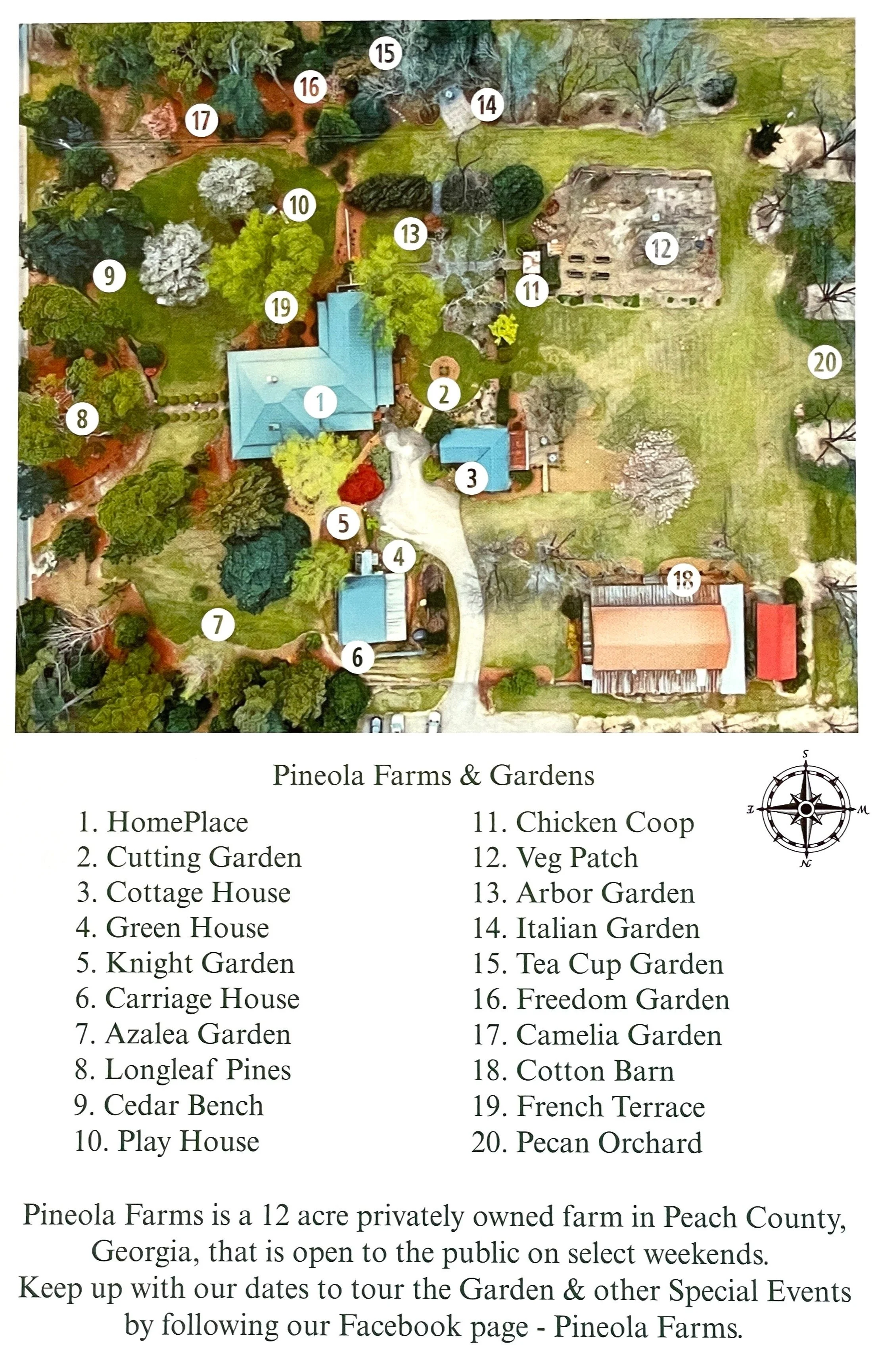 Map of Pineola — Pineola Farms & Gardens