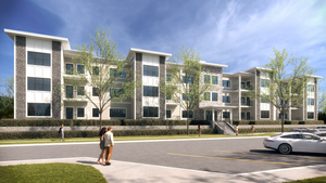 Pointe Place Apartment Rendering — Parker Haus Residential Renderings