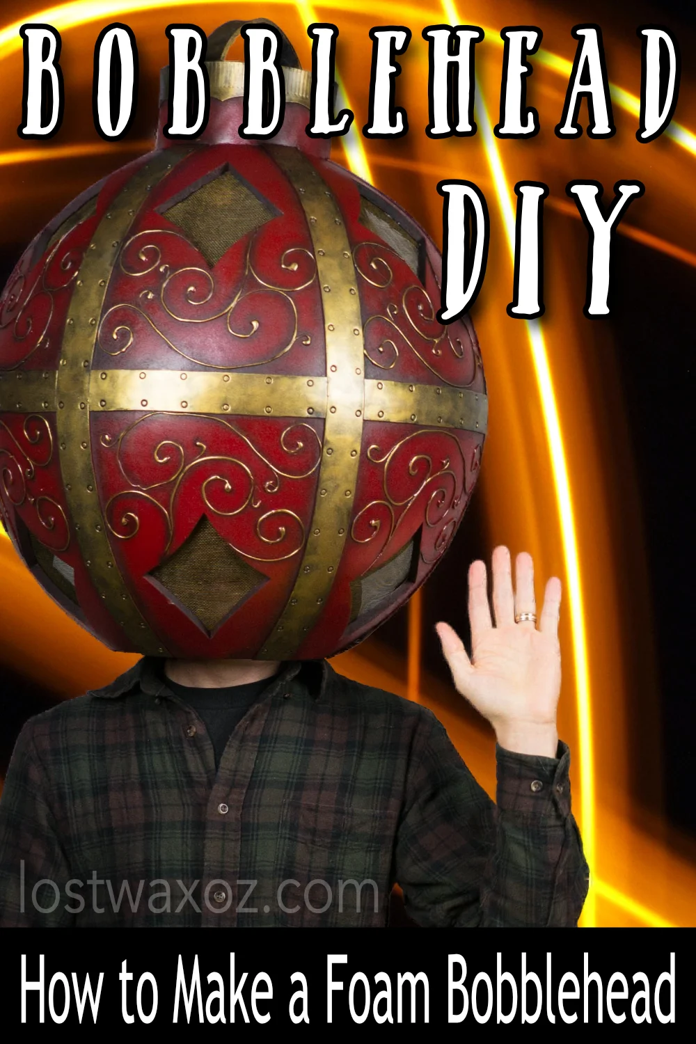 How To Make a Bobble Head Costume. My Christmas Costume Idea! — Lost Wax