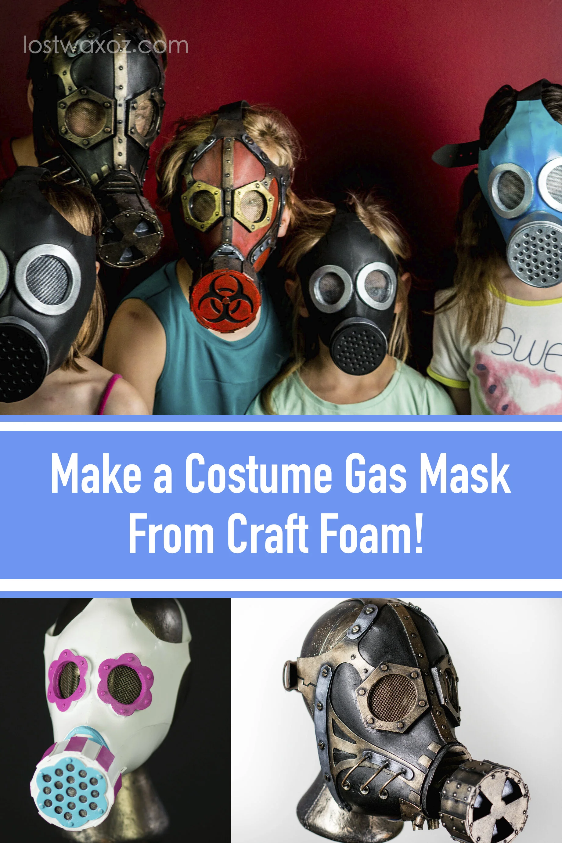 How to Make a Steampunk Gas Mask Costume - and Template! — Lost Wax