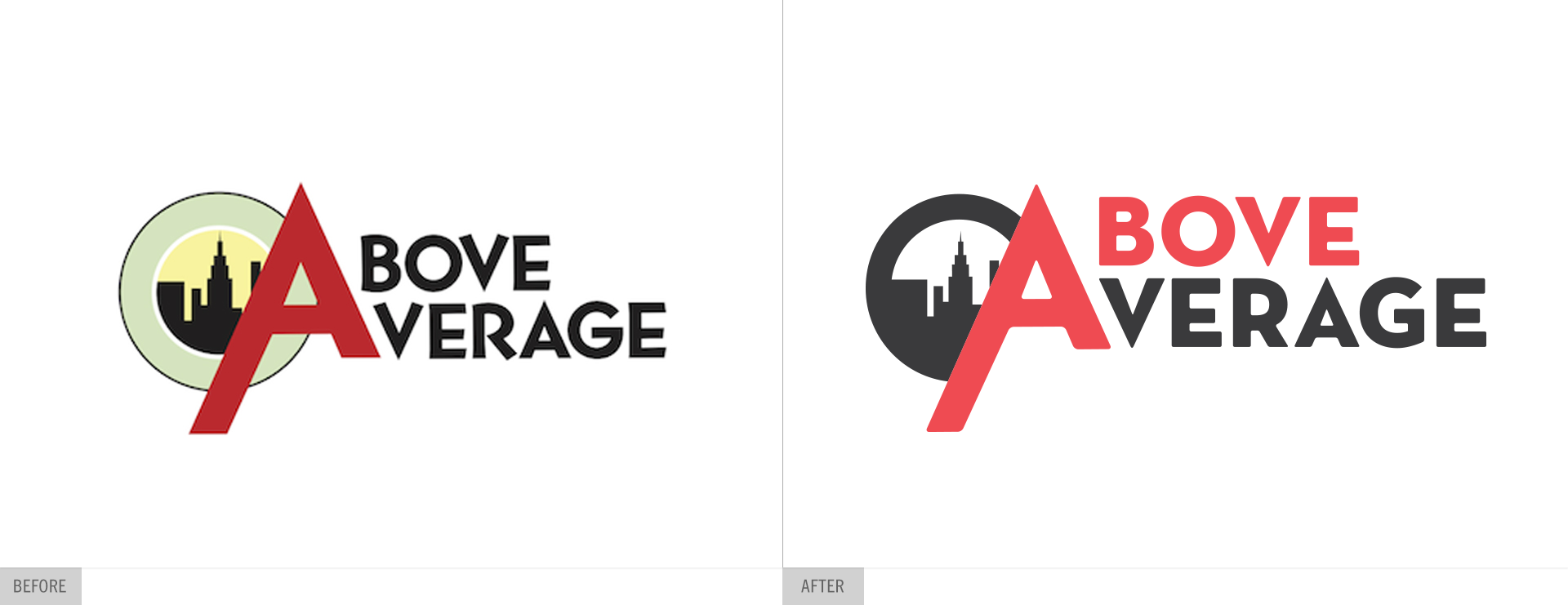 Above Average Logo Redesign — RANDY MAKES THINGS