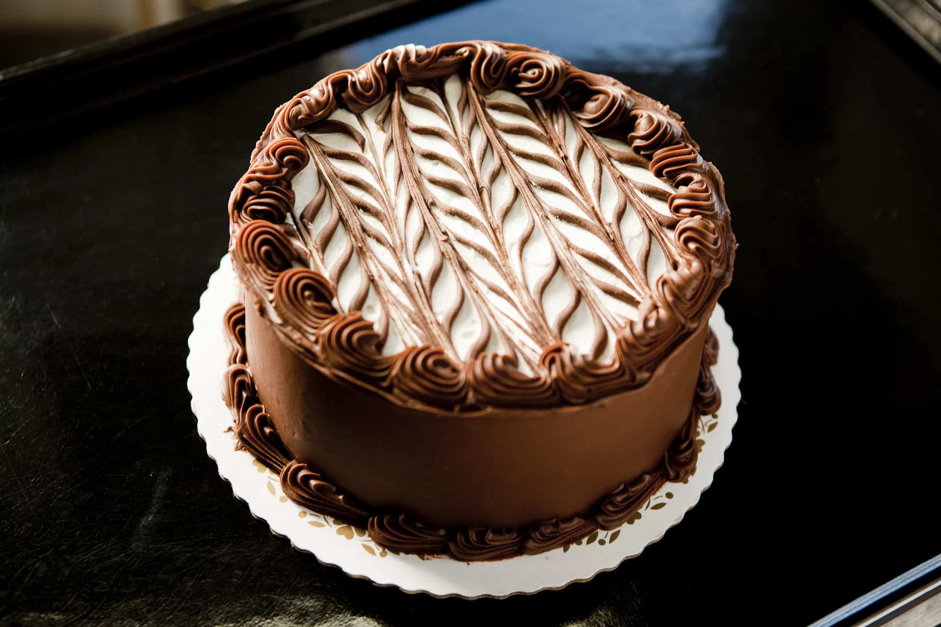 Birthday Cake with Piped Train Decoration — Trefzger's Bakery