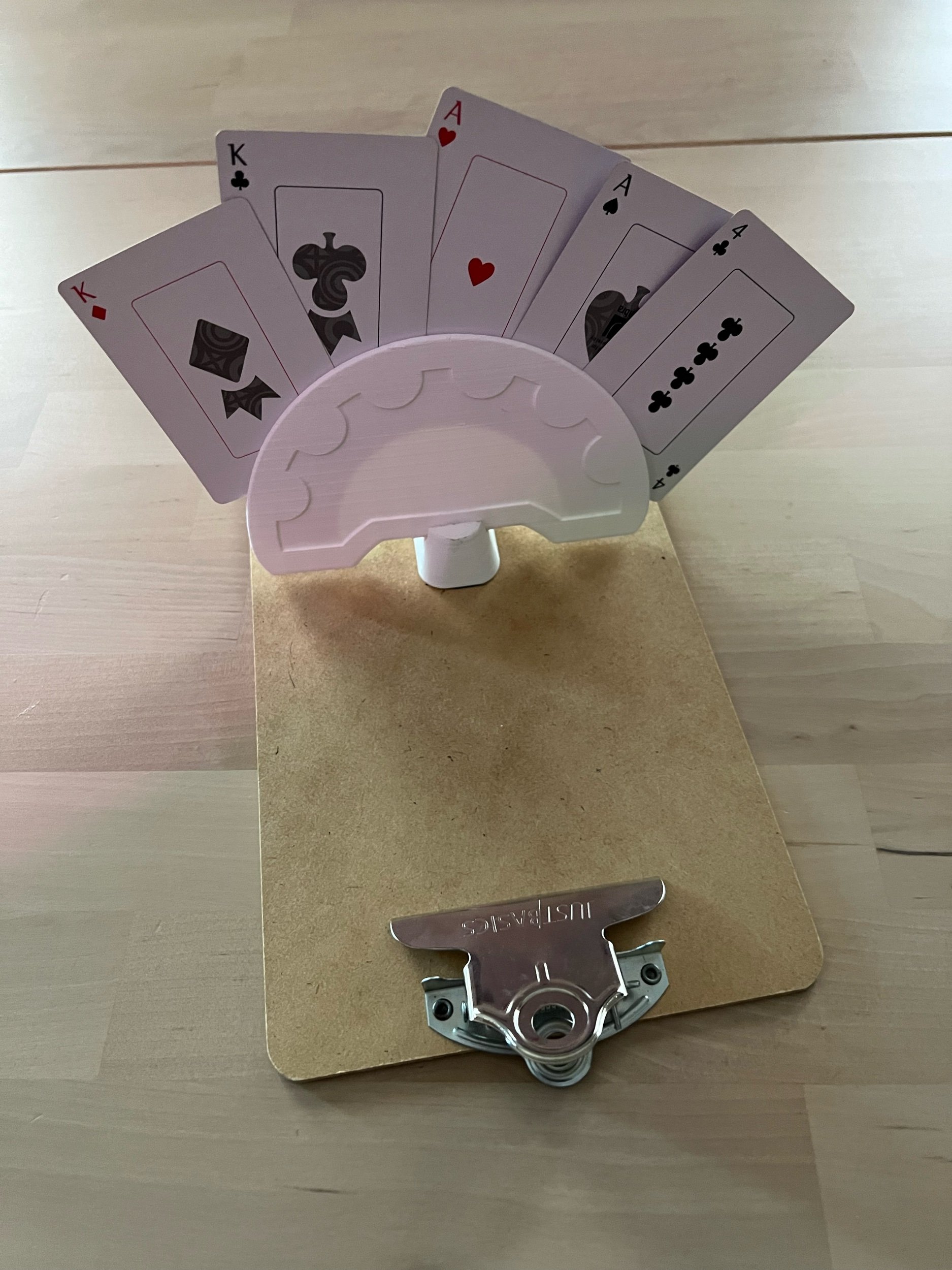 Playing Card Holder 3D Print - Craft Modified to Work One Handed — Blog ...