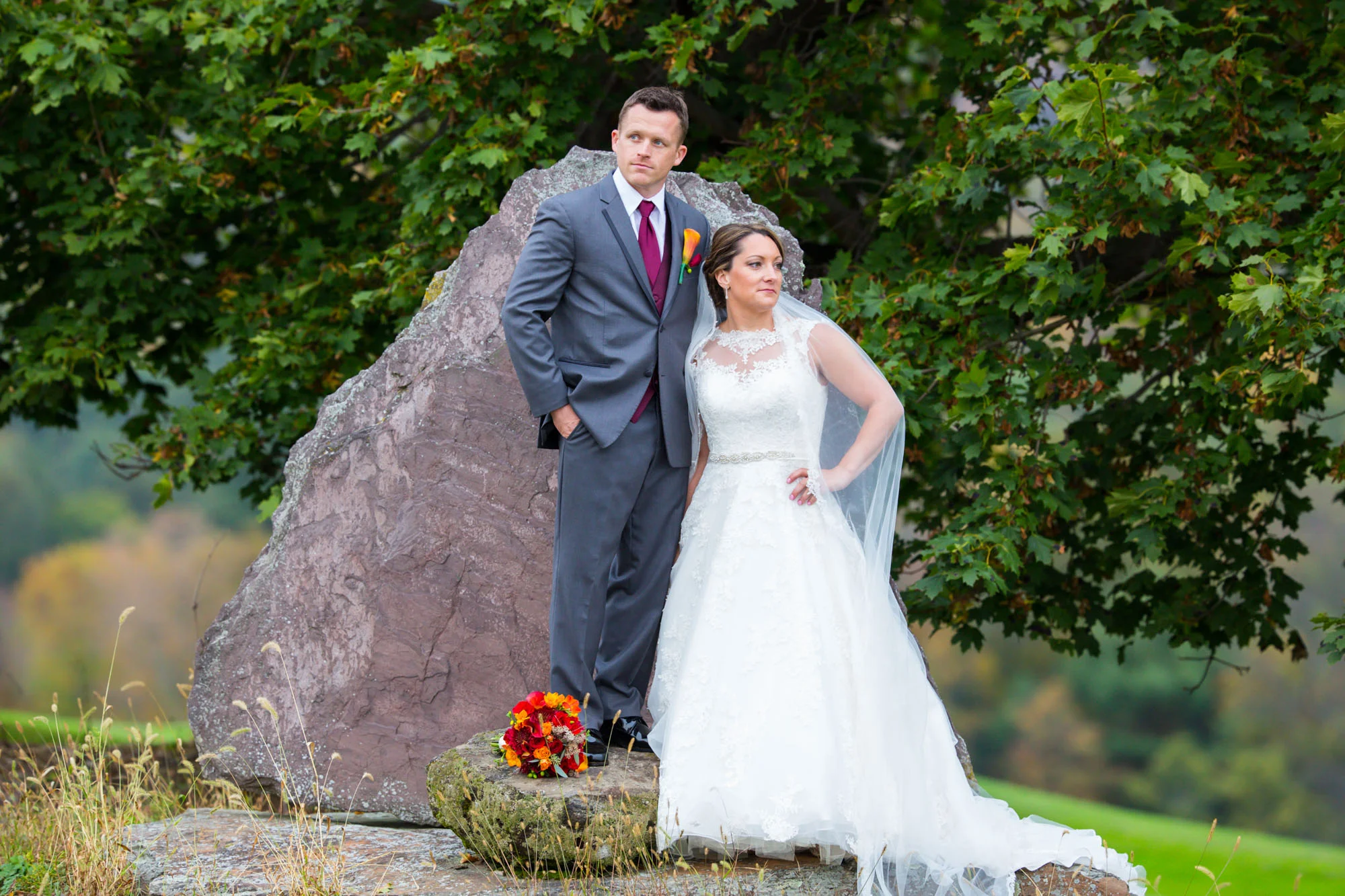 Outdoor Autumn Stone Hedge Wedding — Rob Lettieri Photography ...