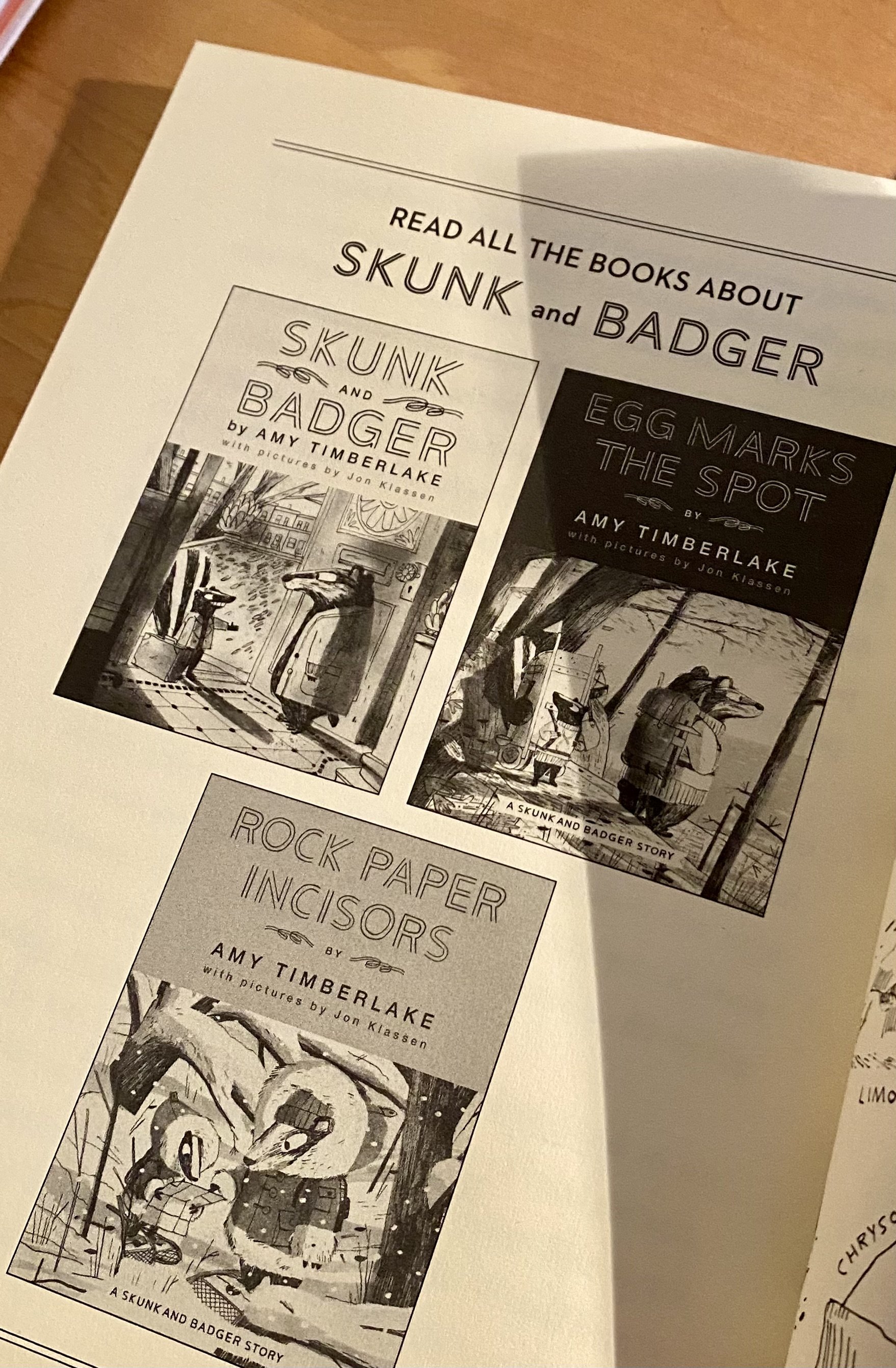 Skunk and Badger — Amy Timberlake's Books