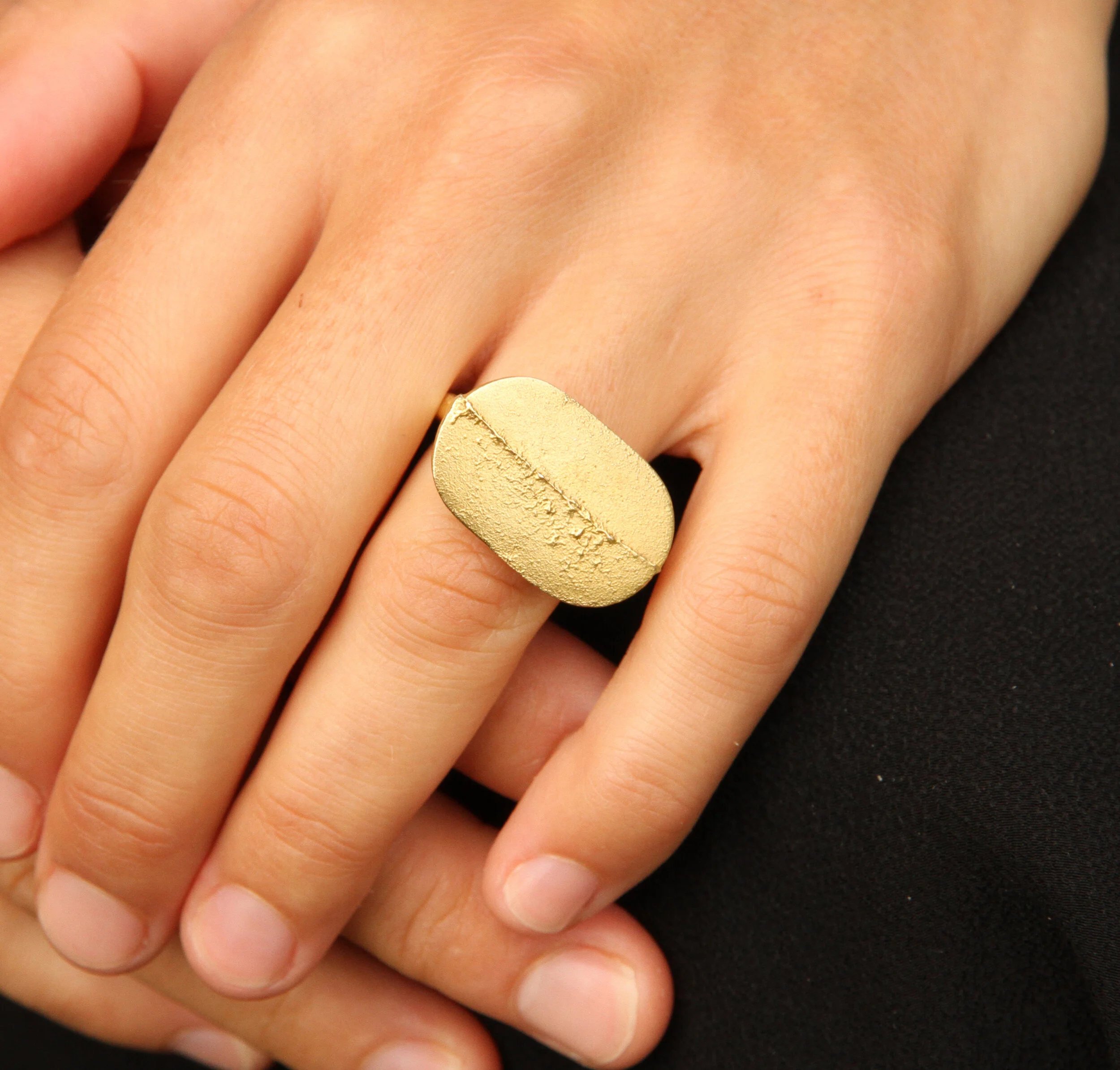 Gold Khufu ring — Sian Evans