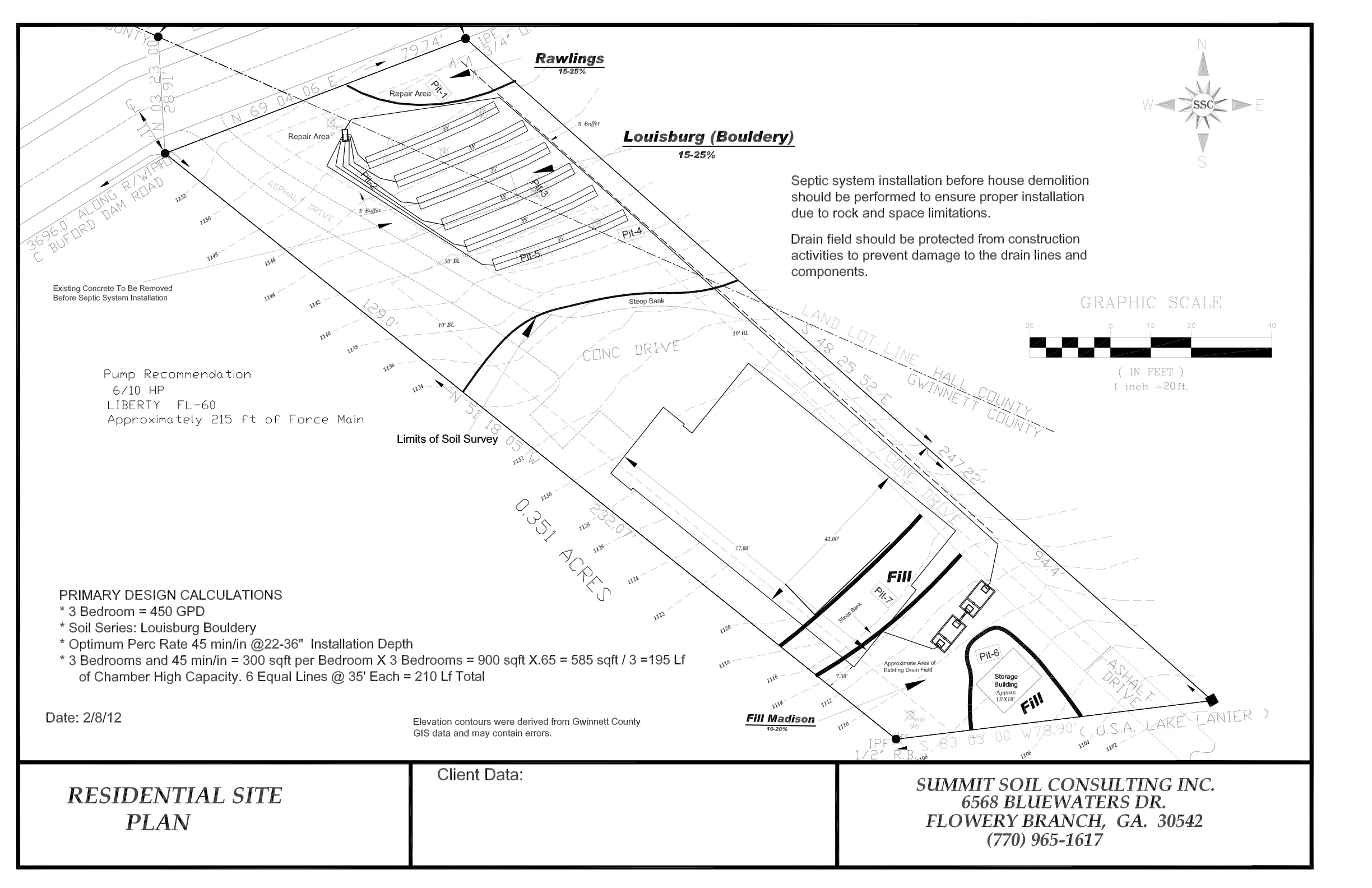 Site Plans — Summit Soil Consulting
