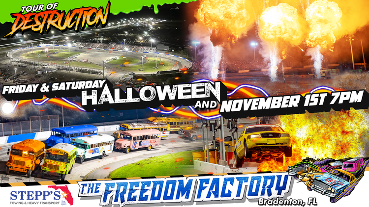 TOUR OF DESTRUCTION - School Bus Racing & Demolition Derby Series