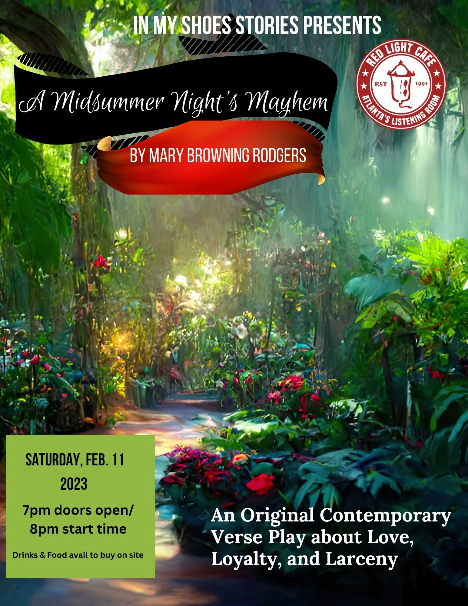 In My Shoes Stories presents "A Midsummer Night's Mayhem" — Red Light ...