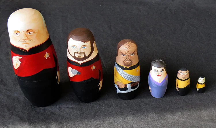 More "Star Trek" Nesting Dolls — Natalie Curtiss Art & Design