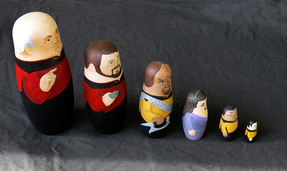More "Star Trek" Nesting Dolls — Natalie Curtiss Art & Design