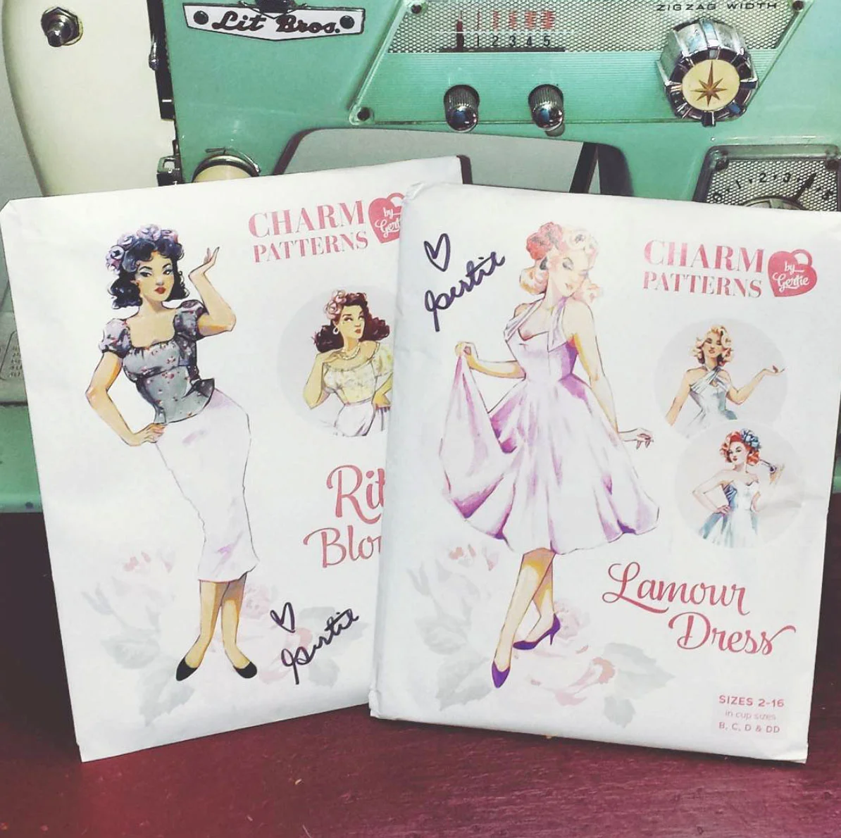 Sewing Charm Patterns "Rita" Blouse — Natalie Curtiss Art & Design