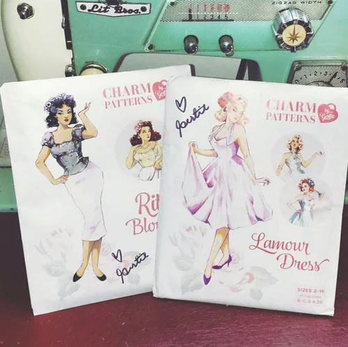 Sewing Charm Patterns "Rita" Blouse — Natalie Curtiss Art & Design