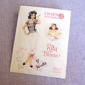 Sewing Charm Patterns "Rita" Blouse — Natalie Curtiss Art & Design