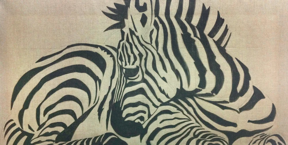 Zebra Foal Painting — Sam Charles Art