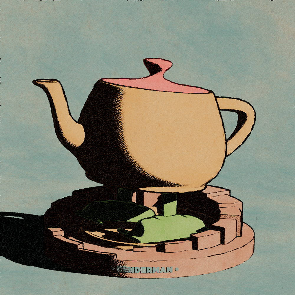 RenderMan NPR Stippling Preset | IRONIC3D