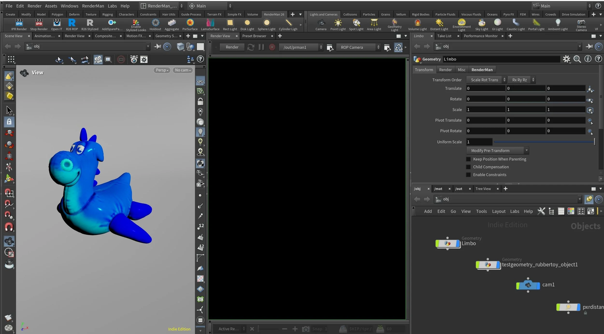 RenderMan Houdini Artbook Sketching Preset | IRONIC3D
