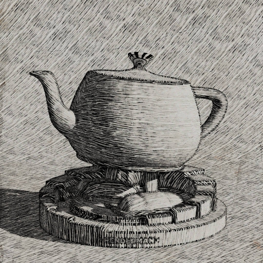 RenderMan Detailed Etch Preset | IRONIC3D