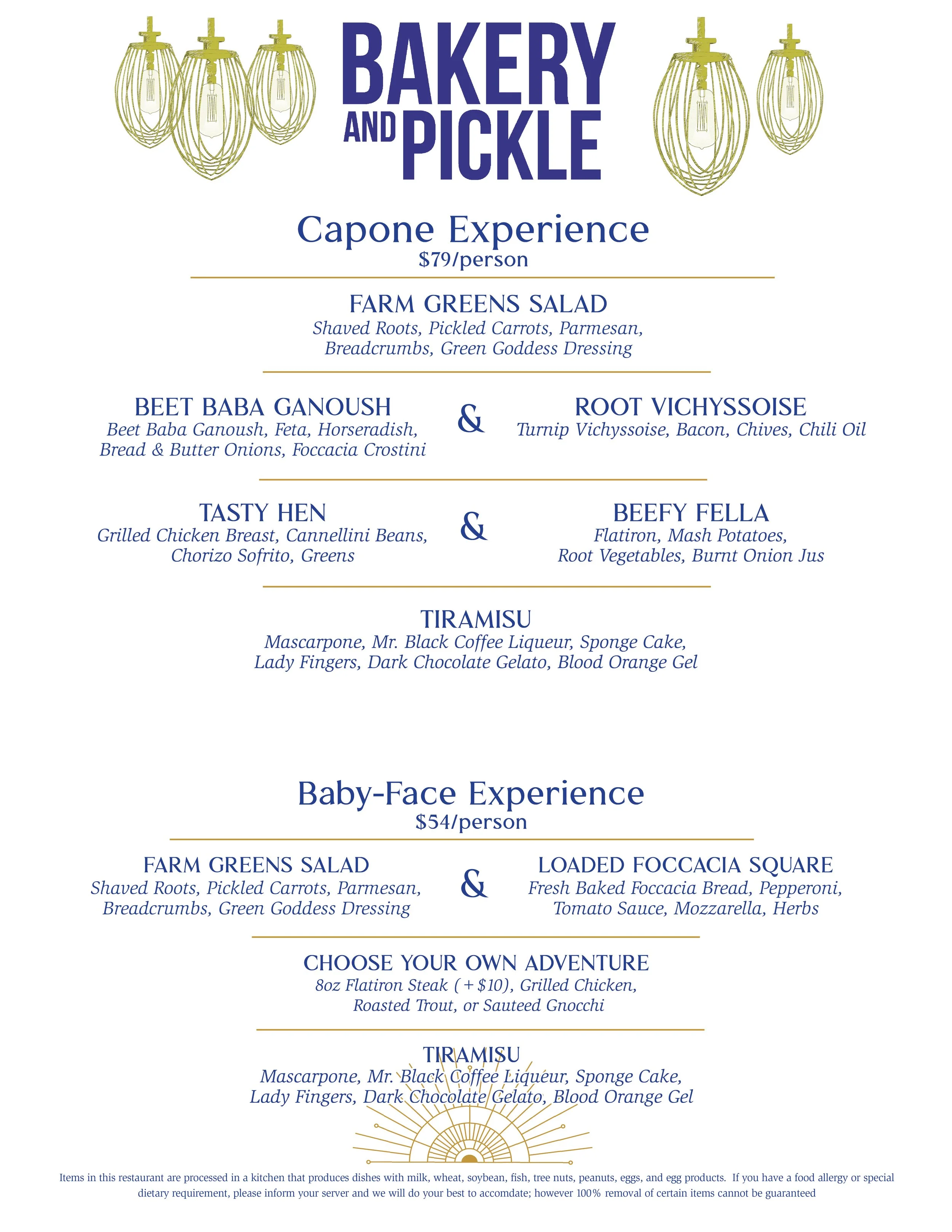 Menu — Epiphany Farms Hospitality Group