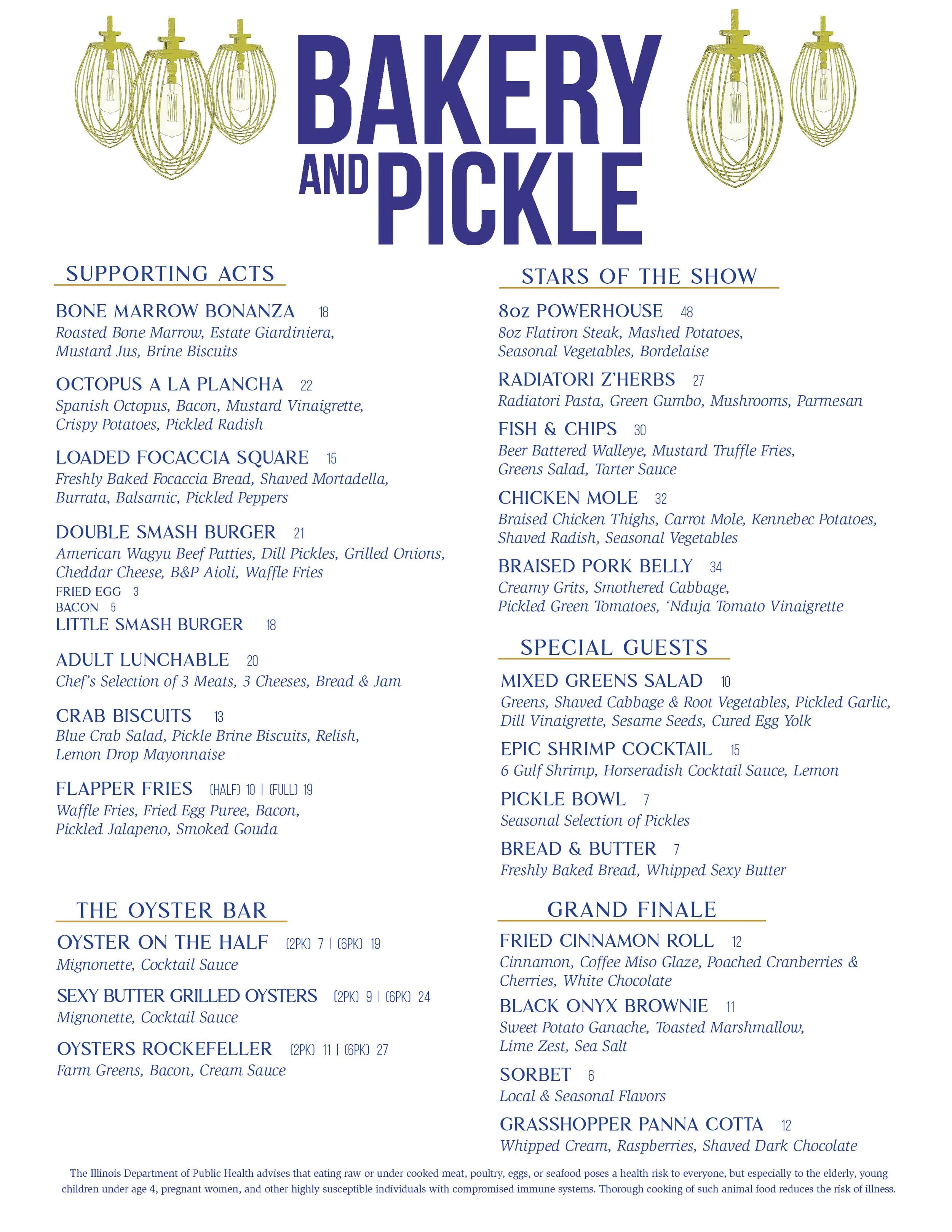 Menu — Epiphany Farms Hospitality Group