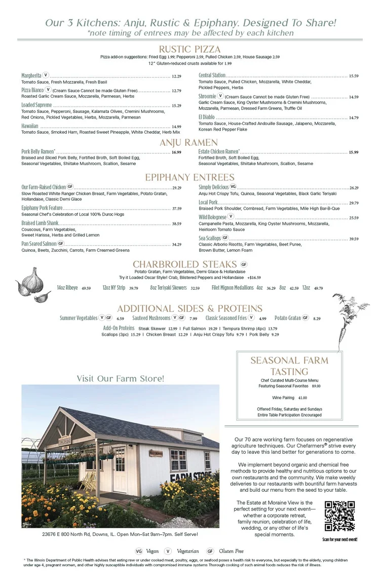 Menu — Epiphany Farms Hospitality Group