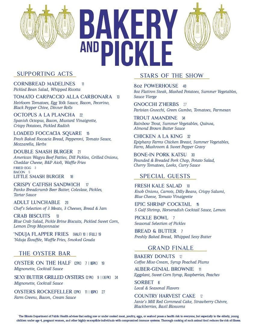 Menu — Epiphany Farms Hospitality Group
