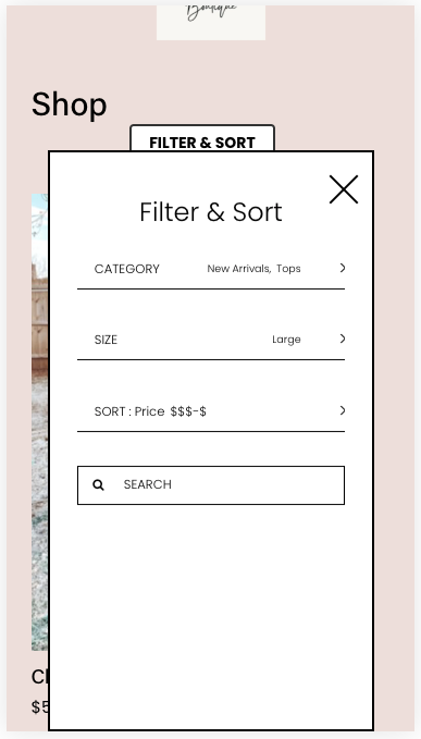 Dropdown Filter for Mobile — Squarewebsites Plugins