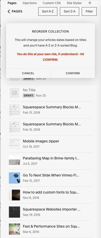 Squarespace Admin UI Tweaks — Squarewebsites Plugins