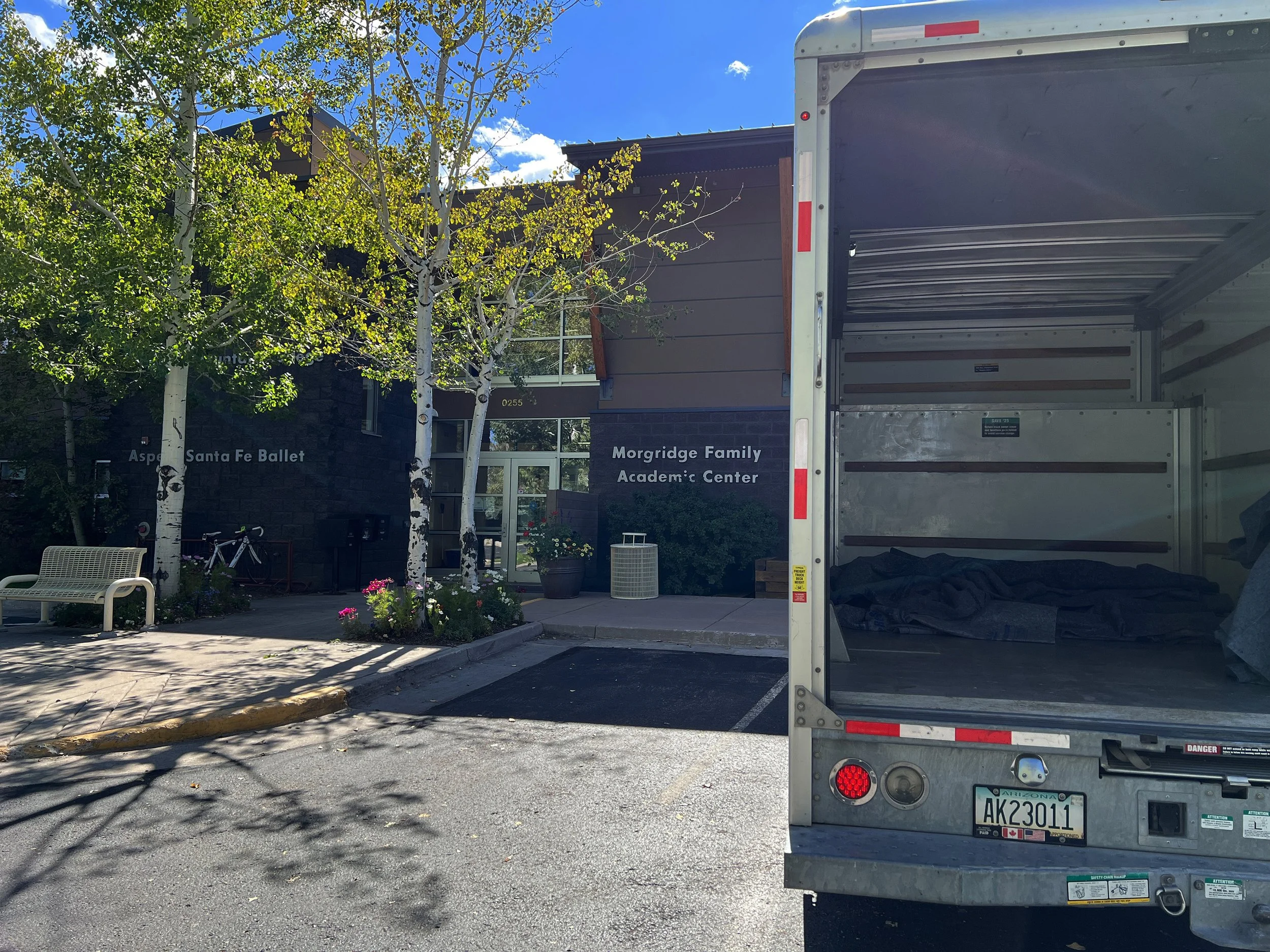 delivering the paintings to aspen cmc gallery — philip tarlow