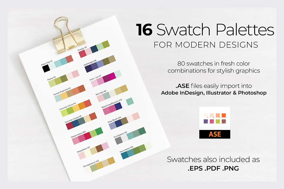 16 Color Palettes for Design — Charming Ink