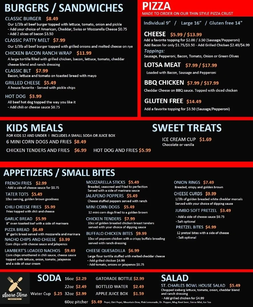 Spare Time Bar Grill St Charles Bowl spare-time-bar-grill-st-charles-bowl