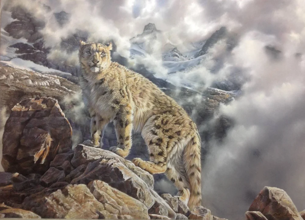 Snow Leopard Painting