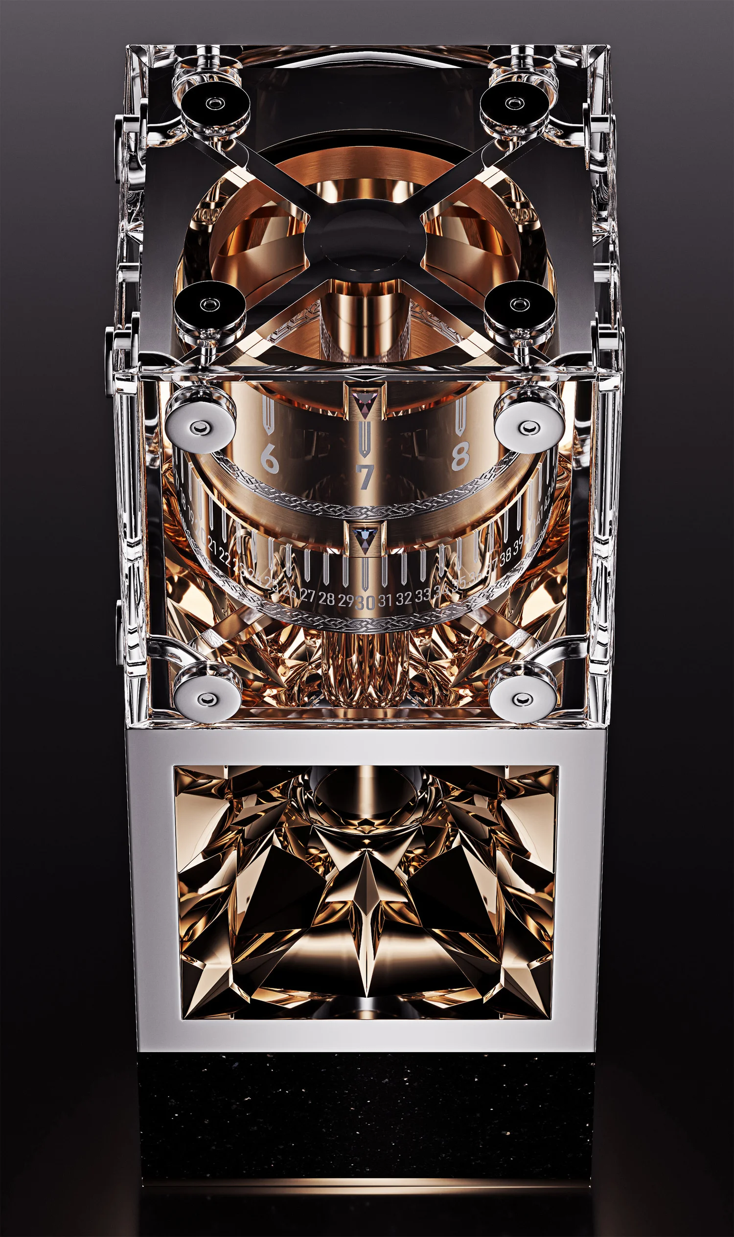 Luxury table clocks for Royal Insignia — luxury and high-end design