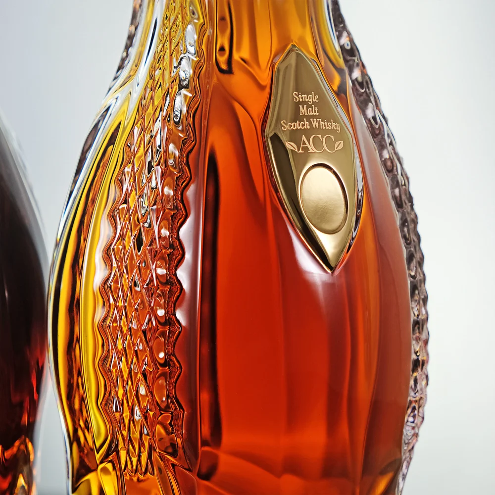 Luxury Whisky bottle for ACC, photographed — luxury and high-end design