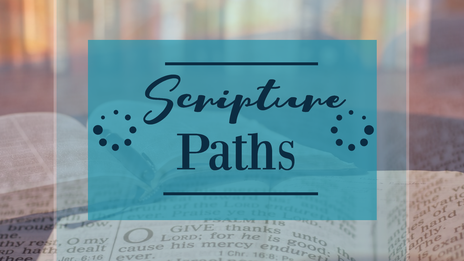 Scripture Paths