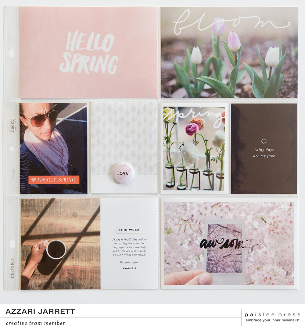 April Layouts with Paislee Press