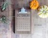 October Free Calendar Printable
