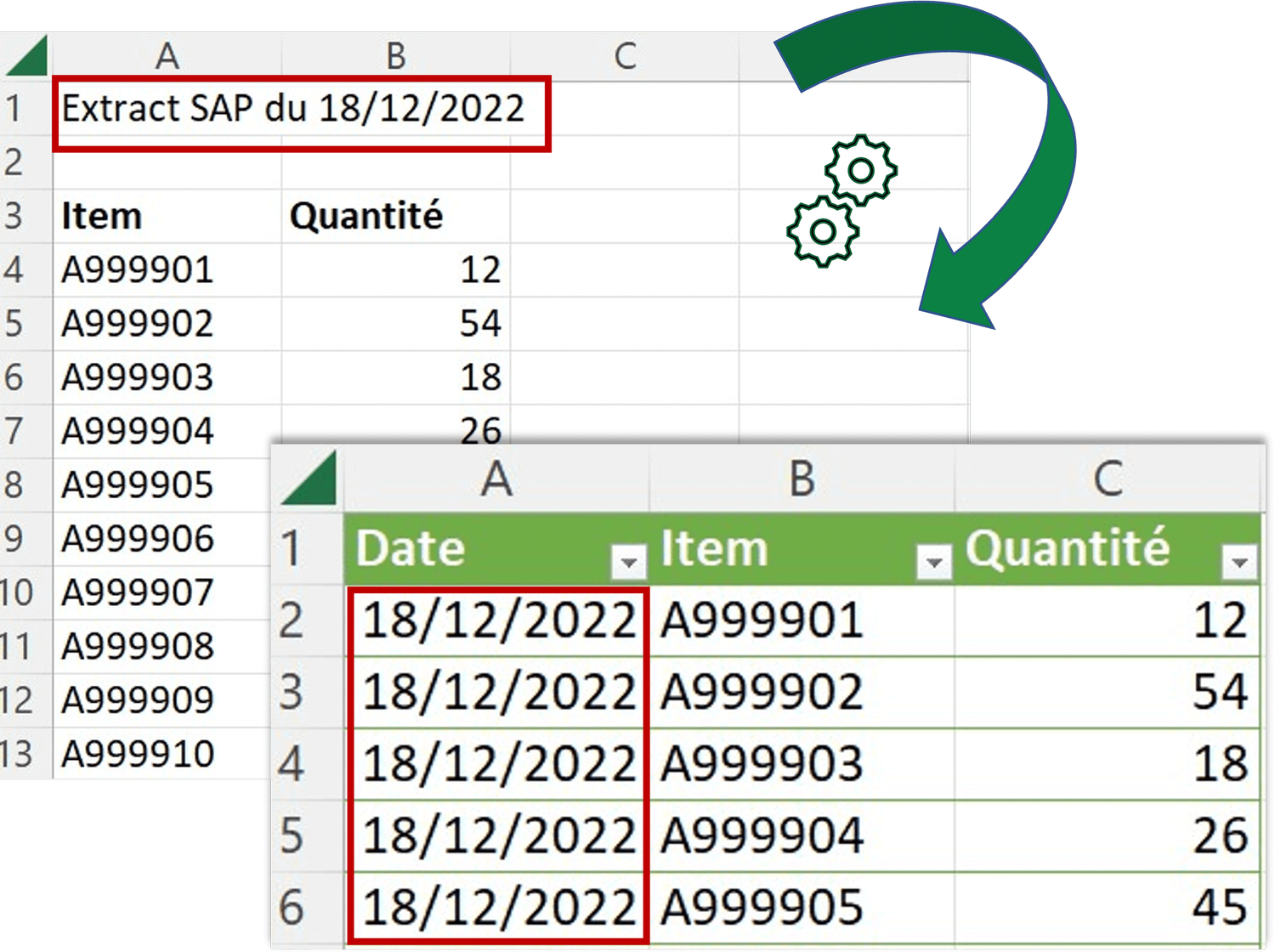 Power Query : Récupérer la valeur d’une cellule — Fabien Calais