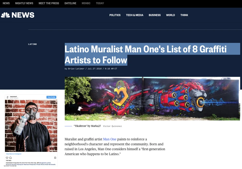 PRESS — Man One Art