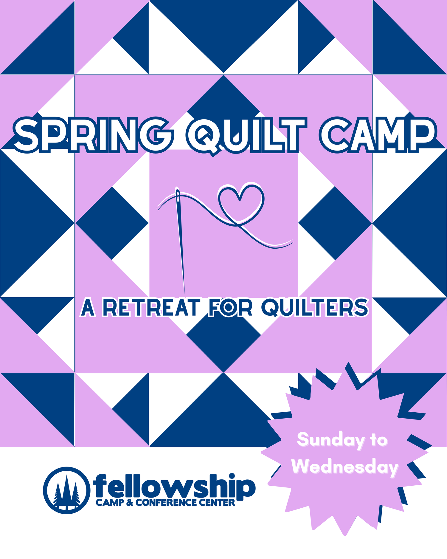 Spring Quilt Camp 2026 — Fellowship Camp and Conference Center