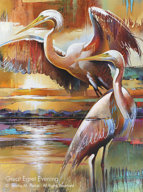 Bird Art, Tropical Bird Paintings, Blue Heron Art, Egrets, Horse Art ...